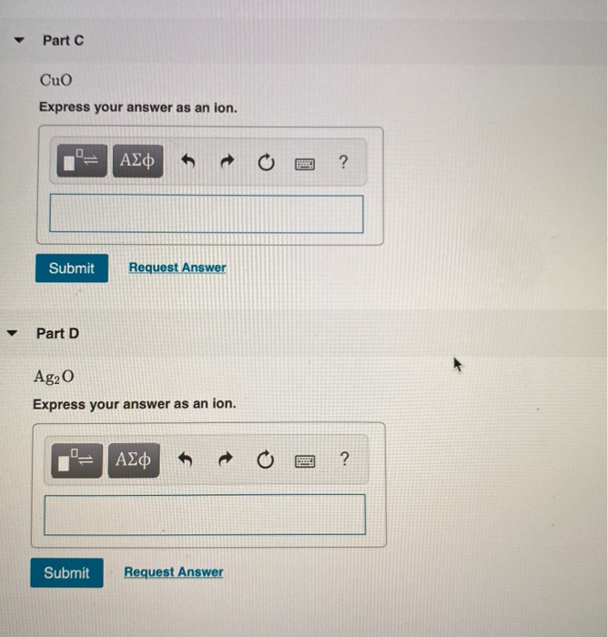 Solved Enter the ionic symbol for the cation in each of the | Chegg.com