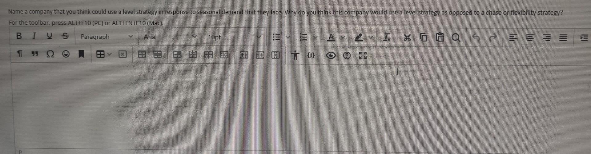 Solved For the toolbar, press ALT+F10(PC) or ALT+FN+F10 | Chegg.com
