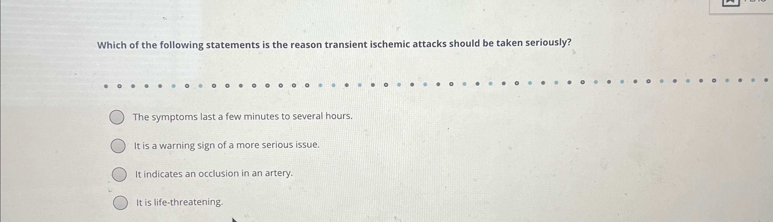 Solved Which of the following statements is the reason | Chegg.com