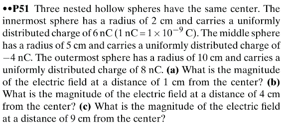 Solved P51 ﻿three Nested Hollow Spheres Have The Same 