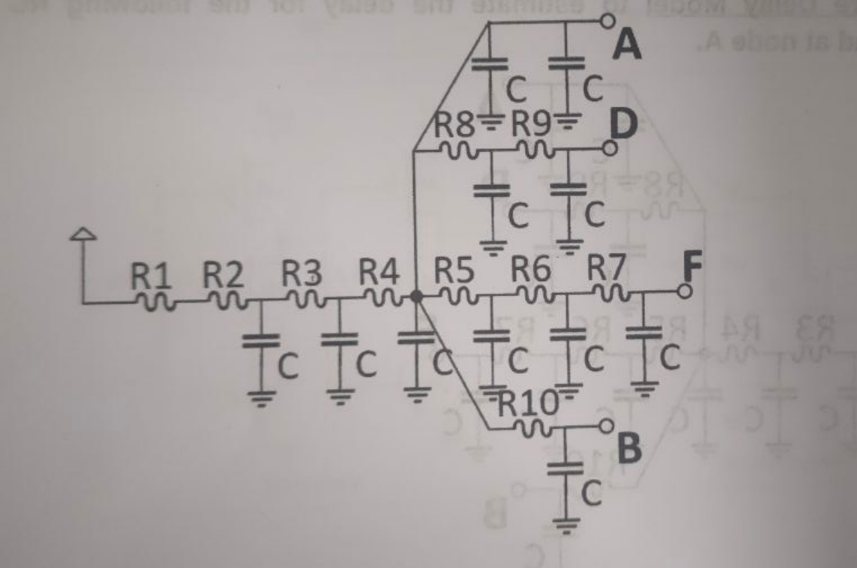 Solved Use The Elmore Delay Model To Estimate The Delay For