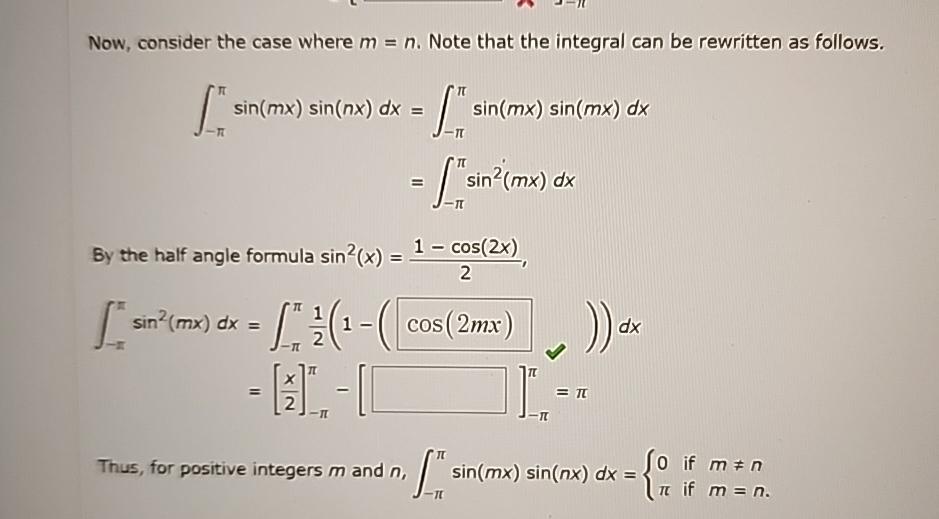 Solved Now, consider the case where m=n. Note that the | Chegg.com