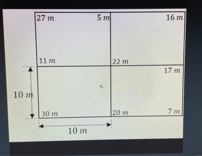 Solved QUESTION 14 For the following grid elevations in | Chegg.com