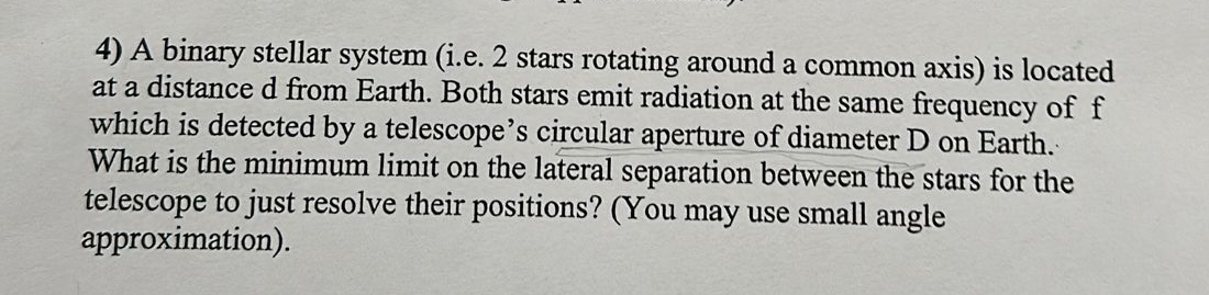 Solved A binary stellar system (i.e. 2 ﻿stars rotating | Chegg.com