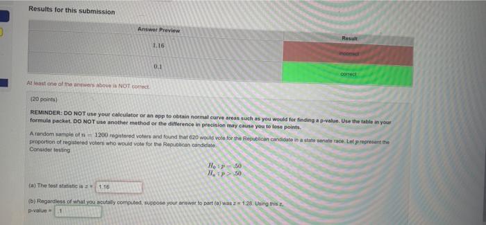Solved of Standard Normal Scores (same as Table 8.1)Results | Chegg.com