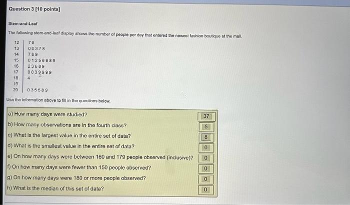 Solved Question 2 [10 points] A survey was taken of 21 small | Chegg.com
