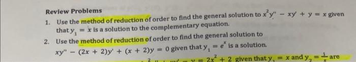 diff eq #1, please provide all steps ONLY USING THE | Chegg.com