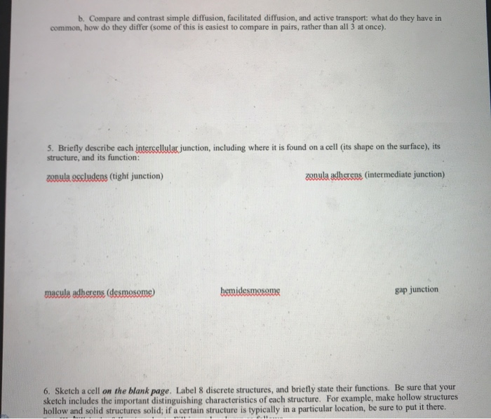 Solved b. Compare and contrast simple diffusion, facilitated | Chegg.com