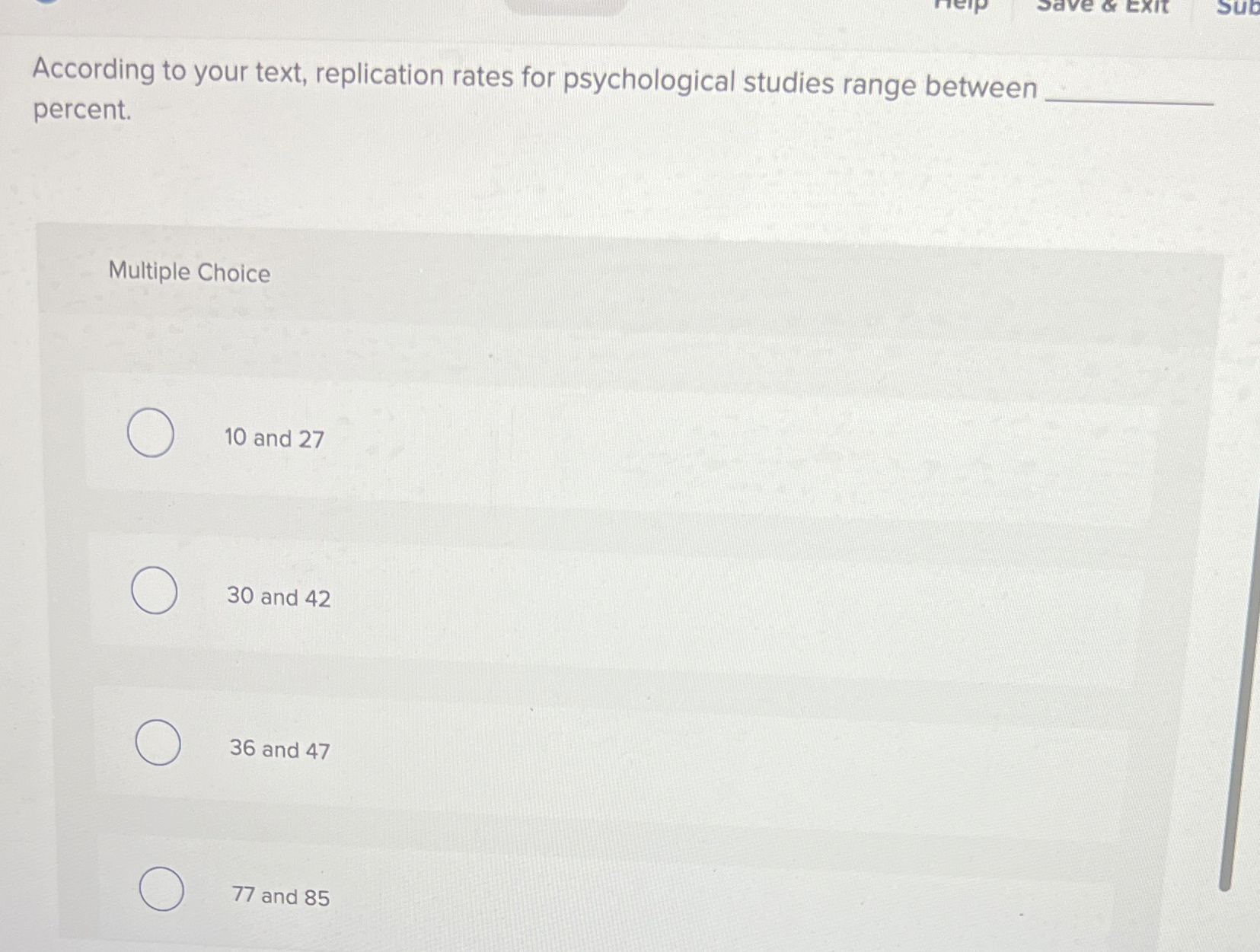 Solved According to your text, replication rates for | Chegg.com
