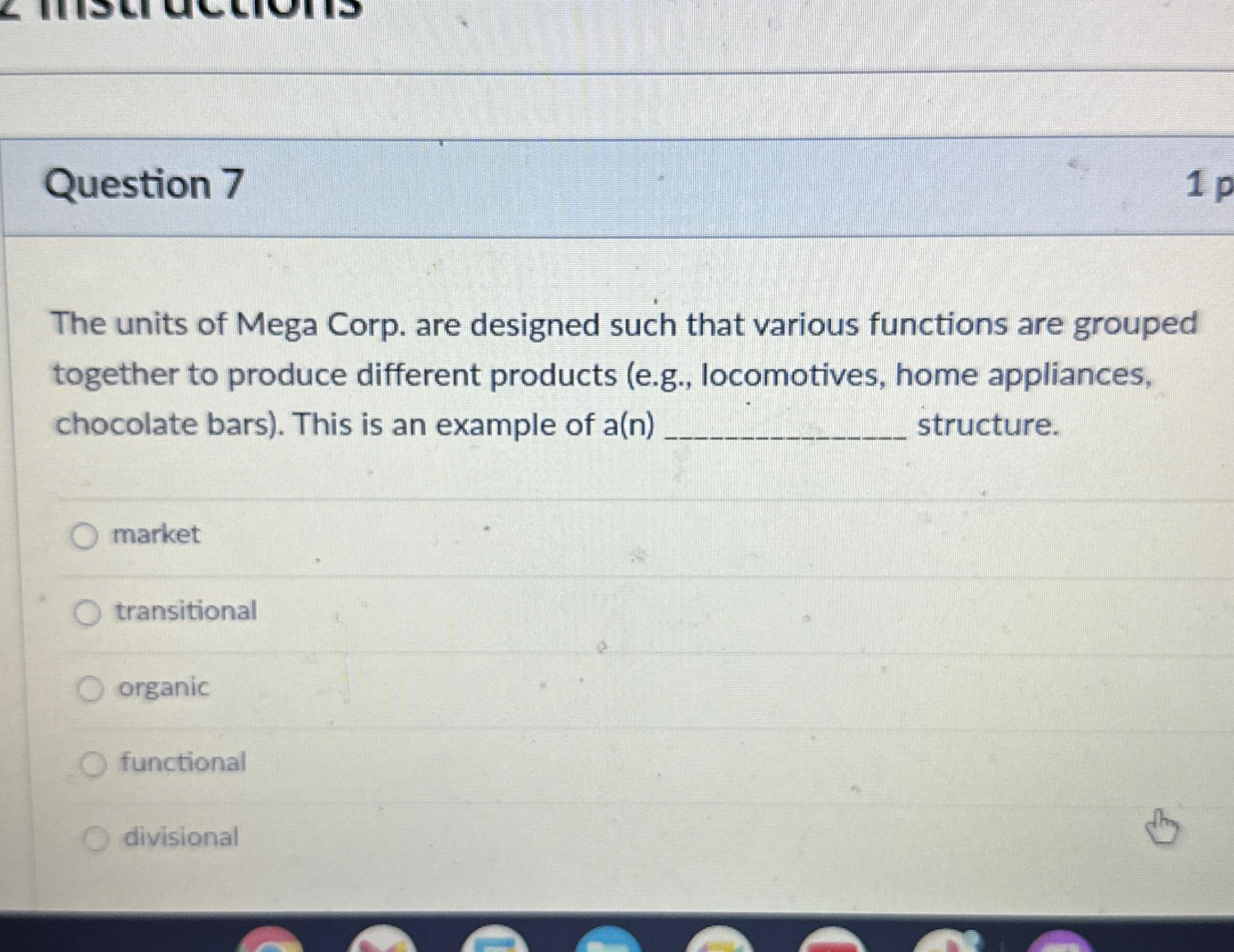 Solved Question 7The units of Mega Corp. are designed such | Chegg.com
