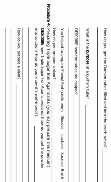 Solved How do you get the Durham tubes filled and into the | Chegg.com