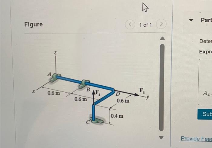 Solved The rod shown in (Figure 1) is supported by smooth | Chegg.com