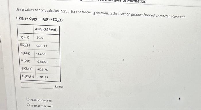Solved Using values of ΔG∘, calculate ΔG∘n,n for the | Chegg.com