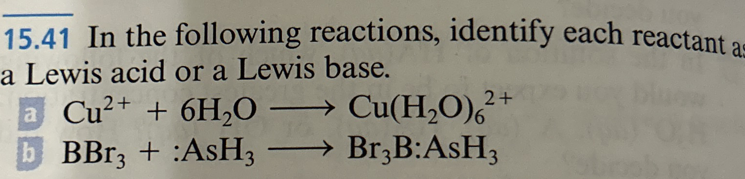Solved 15.41 ﻿In the following reactions, identify each | Chegg.com