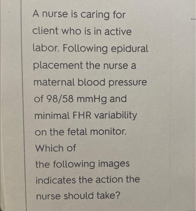 Solved A nurse is caring for client who is in active labor. | Chegg.com