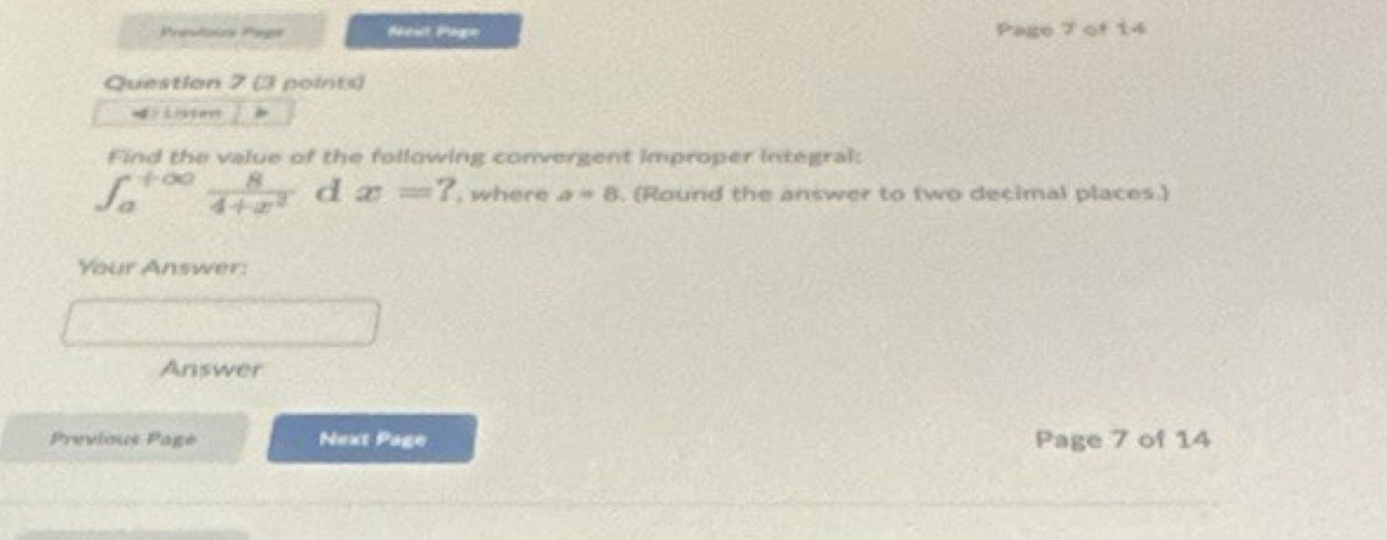 Solved Question 7 (3 ﻿pointsFind the value of the following | Chegg.com