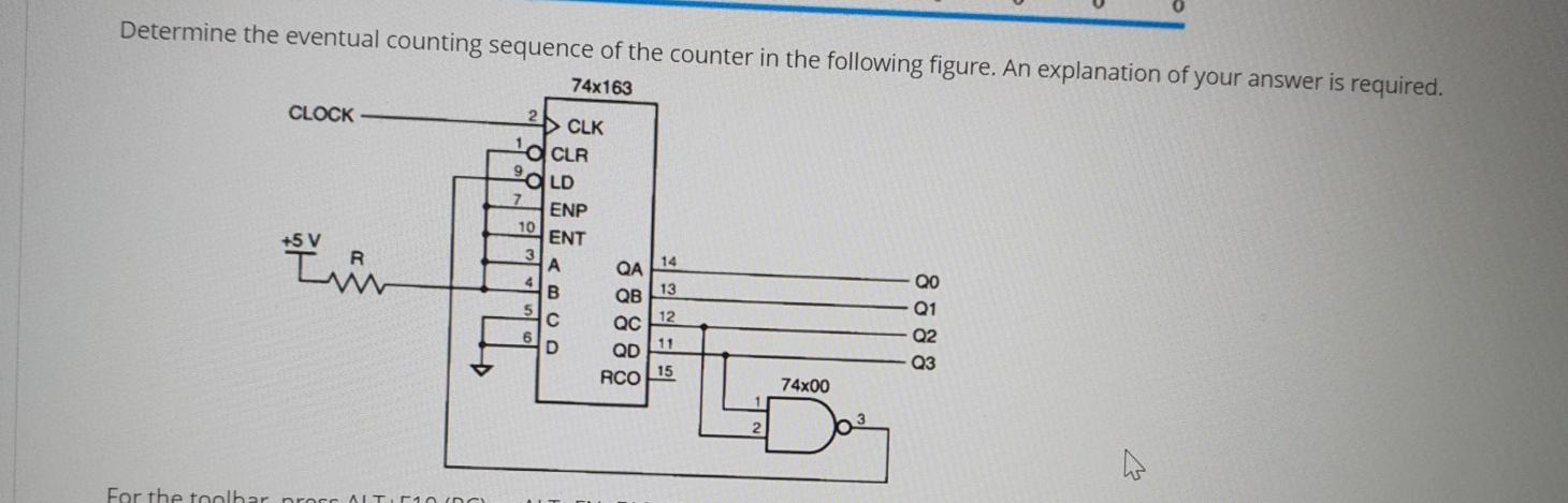 Solved 74x163 is a counter with two active-high enable | Chegg.com