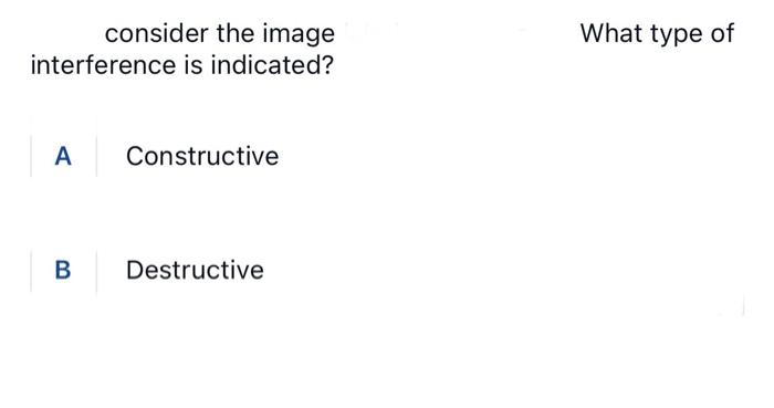 Solved consider the image What type of interference is | Chegg.com