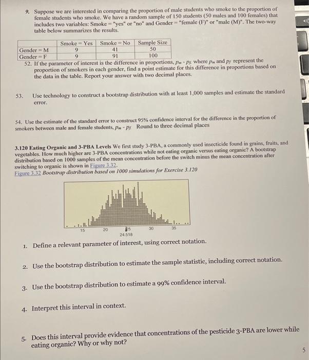 Solved 9. Suppose we are interested in comparing the | Chegg.com