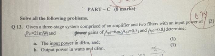 Solved Solve all the following problems. Q 13. Given a | Chegg.com