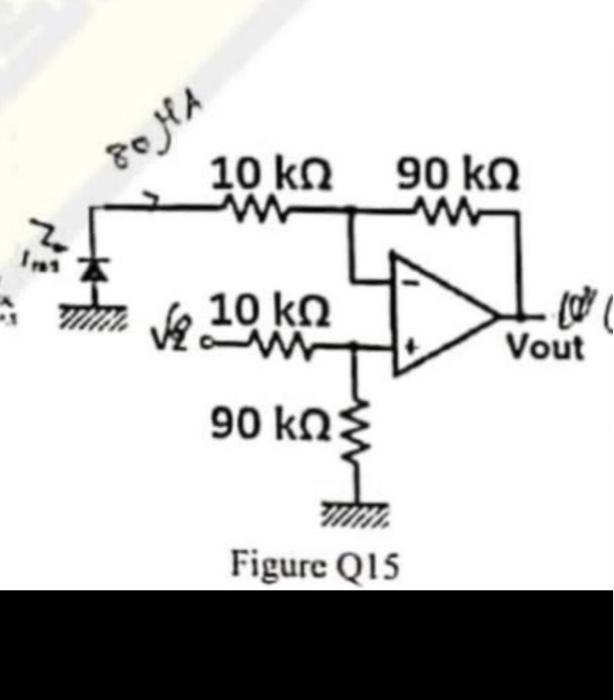 Solved Figure Q15For the photodiode circuit of figure Q15, | Chegg.com