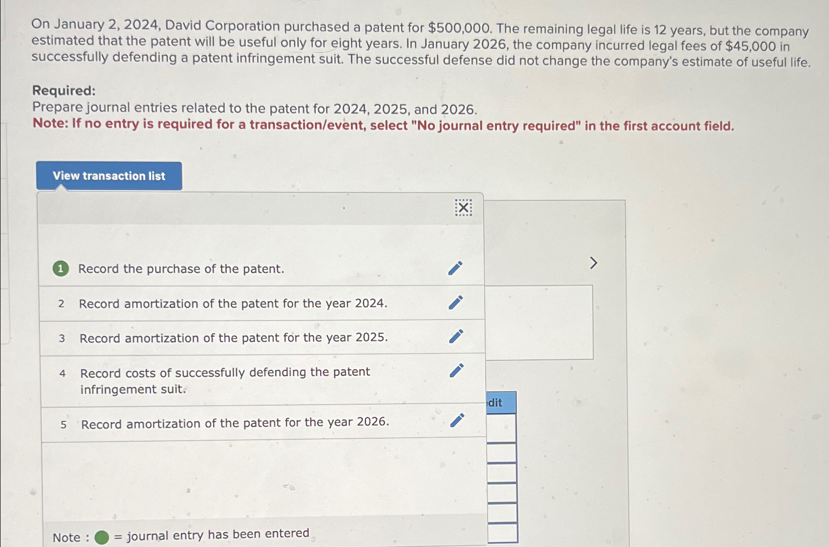 Solved On January 2, 2024, ﻿David Corporation purchased a | Chegg.com