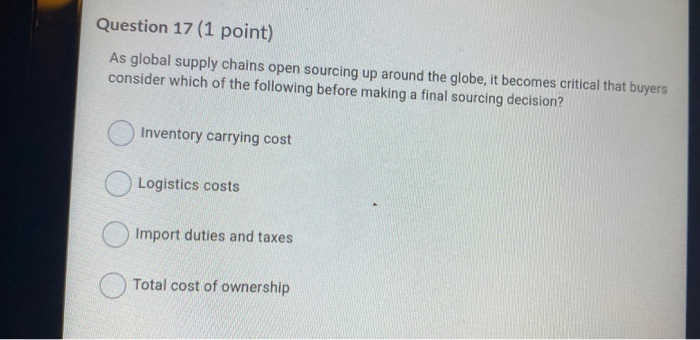 Solved Question 16 (1 point) In the order point system graph | Chegg.com