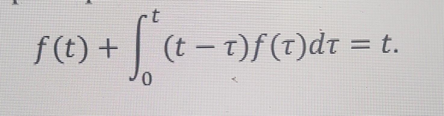 Solved Use Laplace transforms to solve the integral or | Chegg.com