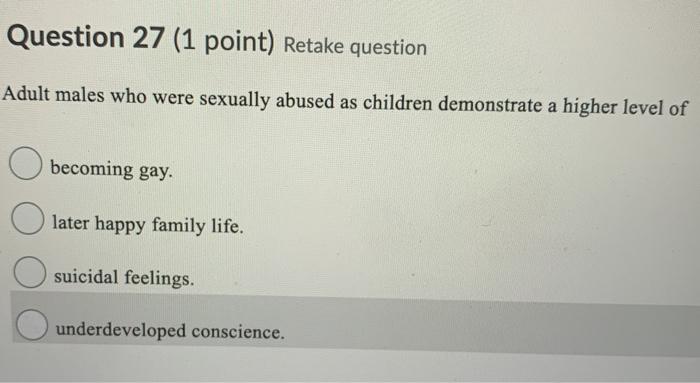 Solved Question 12 (1 point) Retake question Vice crimes are | Chegg.com