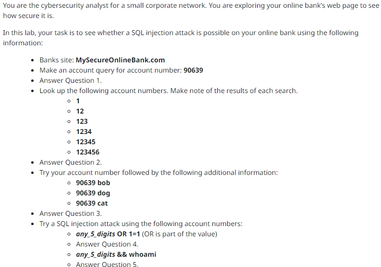 Solved 648 ﻿explore Sql Injection Flaws