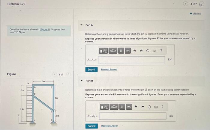 Solved Consider the frame shown in (Egure 1). Suppose that | Chegg.com