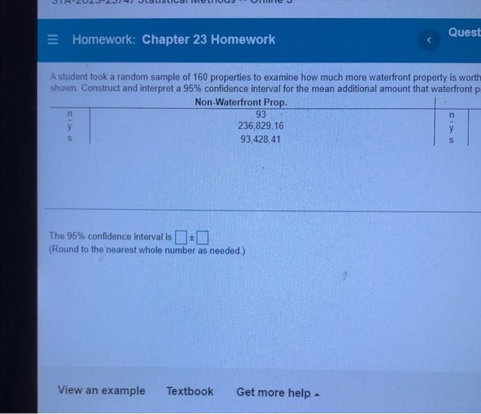 Solved Quest Homework: Chapter 23 Homework a A student took | Chegg.com
