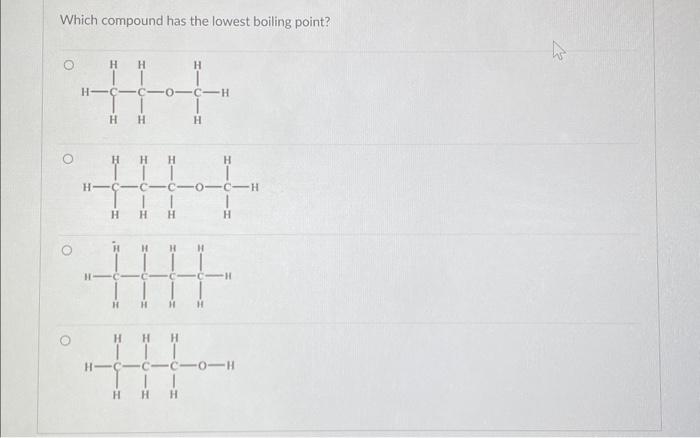 Solved Which of the following molecules has London | Chegg.com