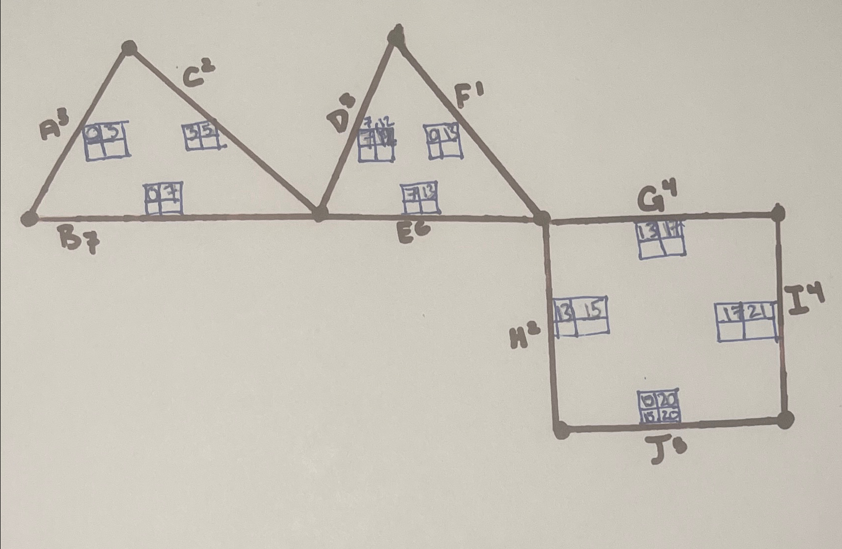 Solved PERT DIAGRAMA--B--C AD B,CF DG E,FH E,FI GJ | Chegg.com