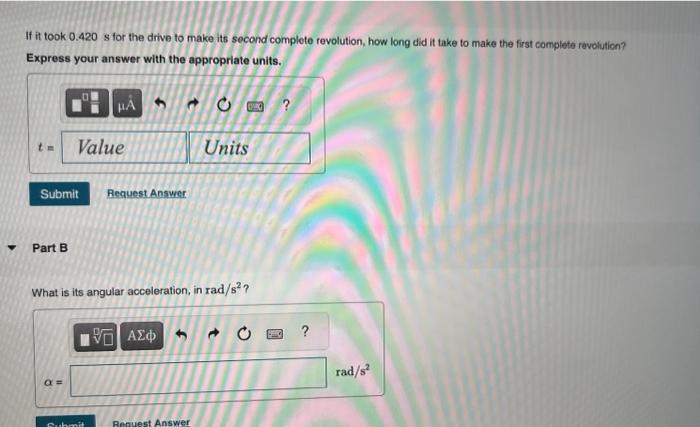 Solved A computer disk drive is turned on starting from rest | Chegg.com