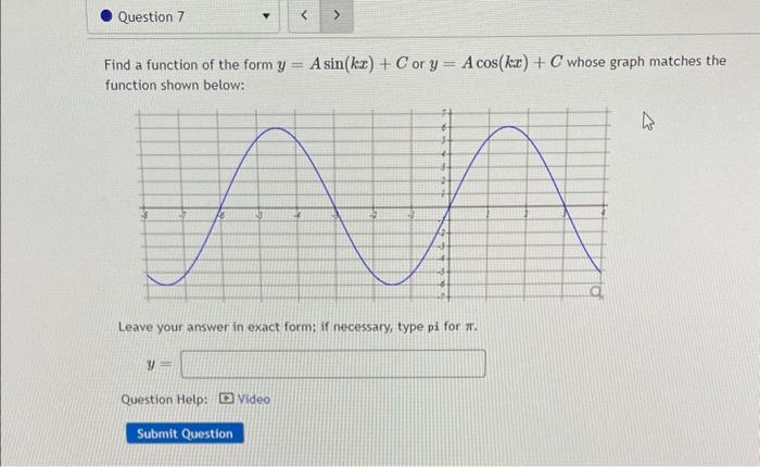 Solved Questions on Practice Graphs of the Sine and Cosine | Chegg.com