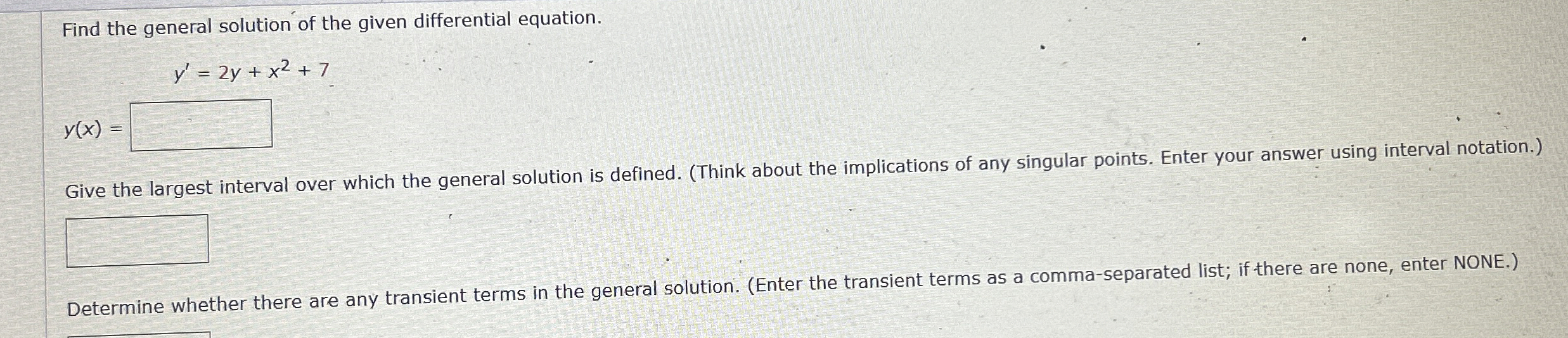 Solved Find the general solution of the given differential | Chegg.com
