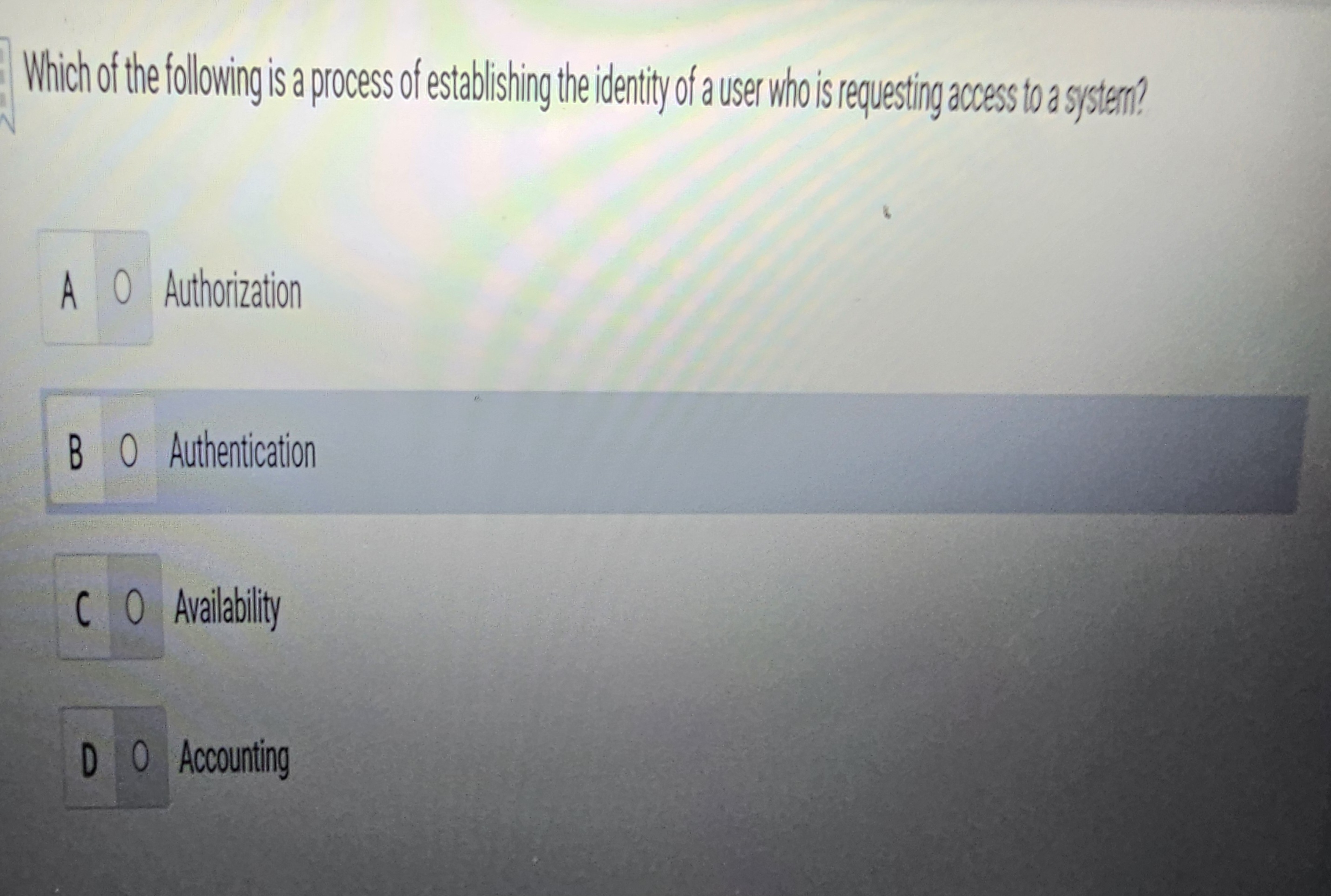 Solved Which of the following is a process of establishing | Chegg.com