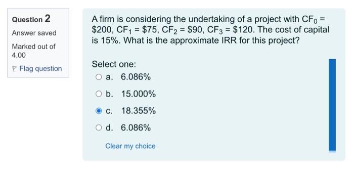 Solved Project A and project B are two independent projects. | Chegg.com