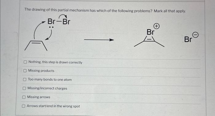 Solved The drawing of this partial mechanism has which of | Chegg.com