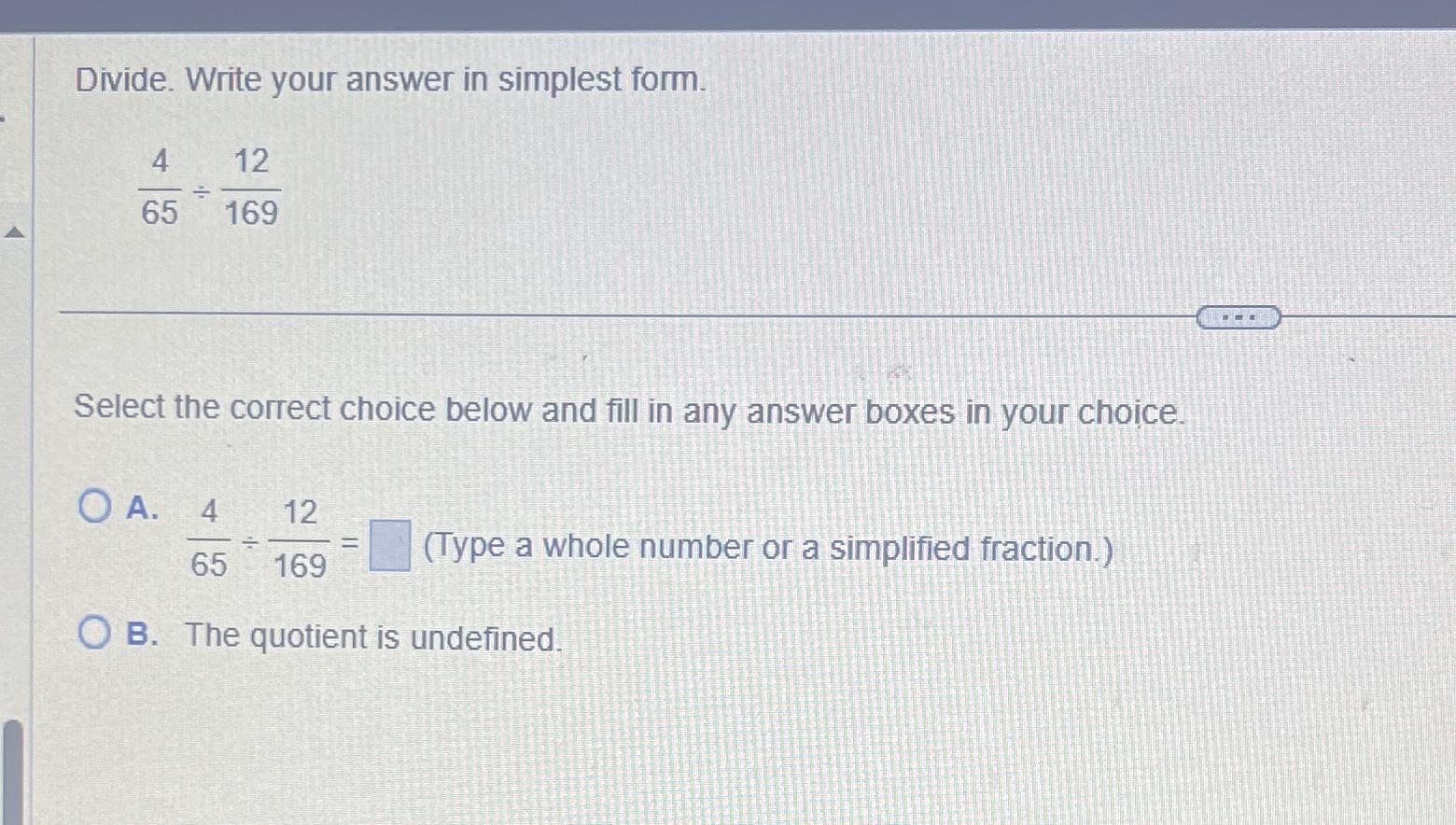 Solved Divide. Write your answer in simplest | Chegg.com