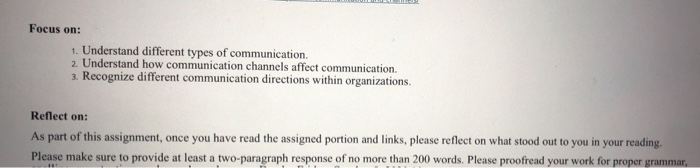 Solved Focus on: 1. Understand different types of | Chegg.com