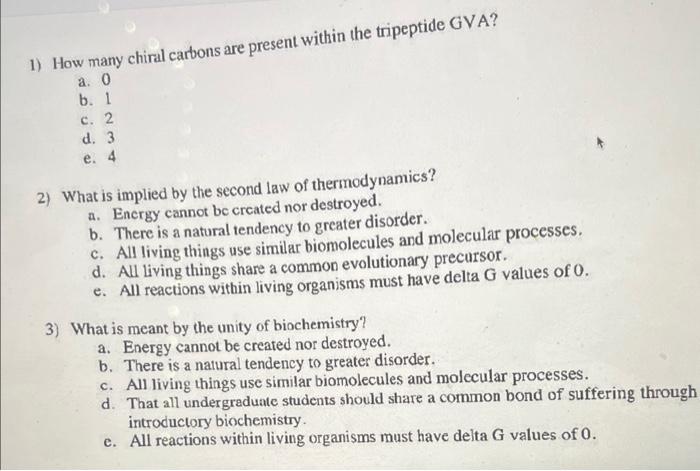 Solved 1) How many chiral carbons are present within the | Chegg.com