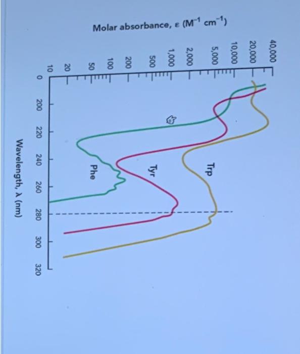 Solved Given the graph above. calculate the absorbance at | Chegg.com