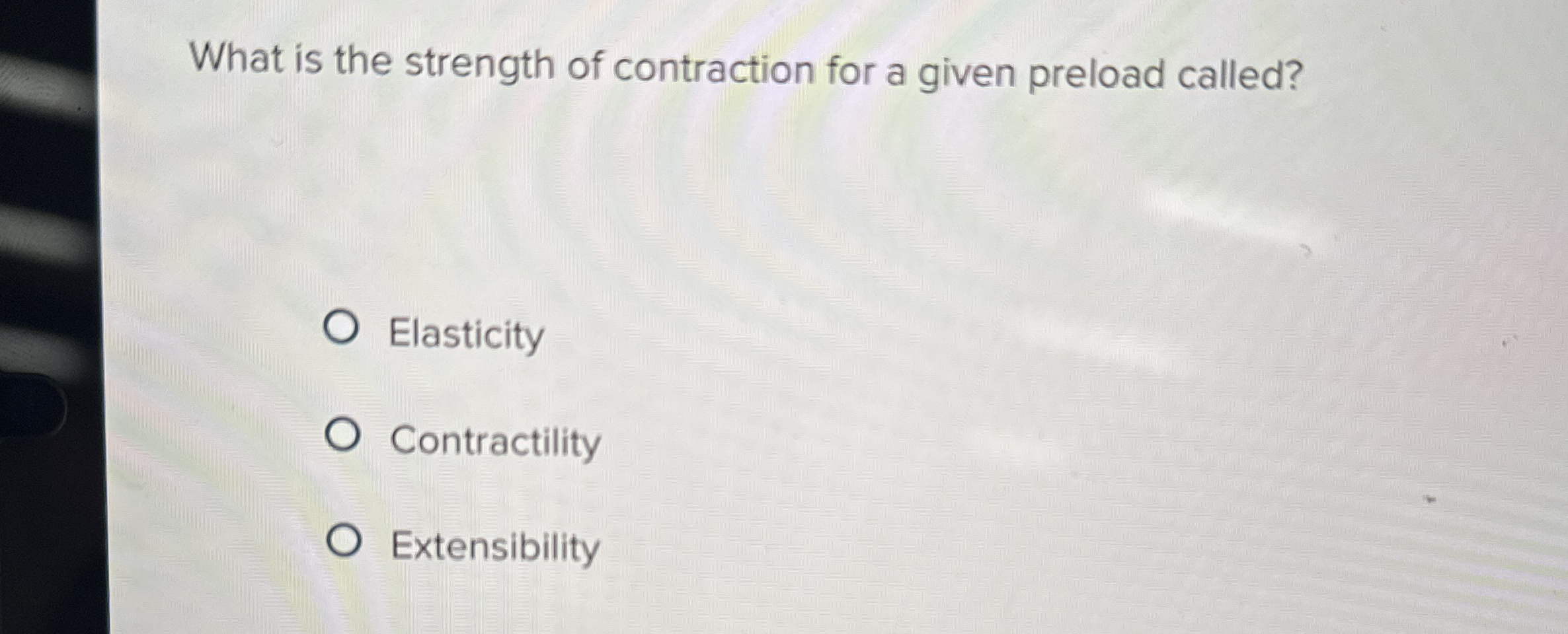 Solved What is the strength of contraction for a given | Chegg.com