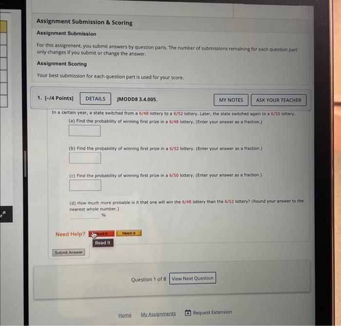 Solved Assignment Submission \& Scoring Assignment | Chegg.com
