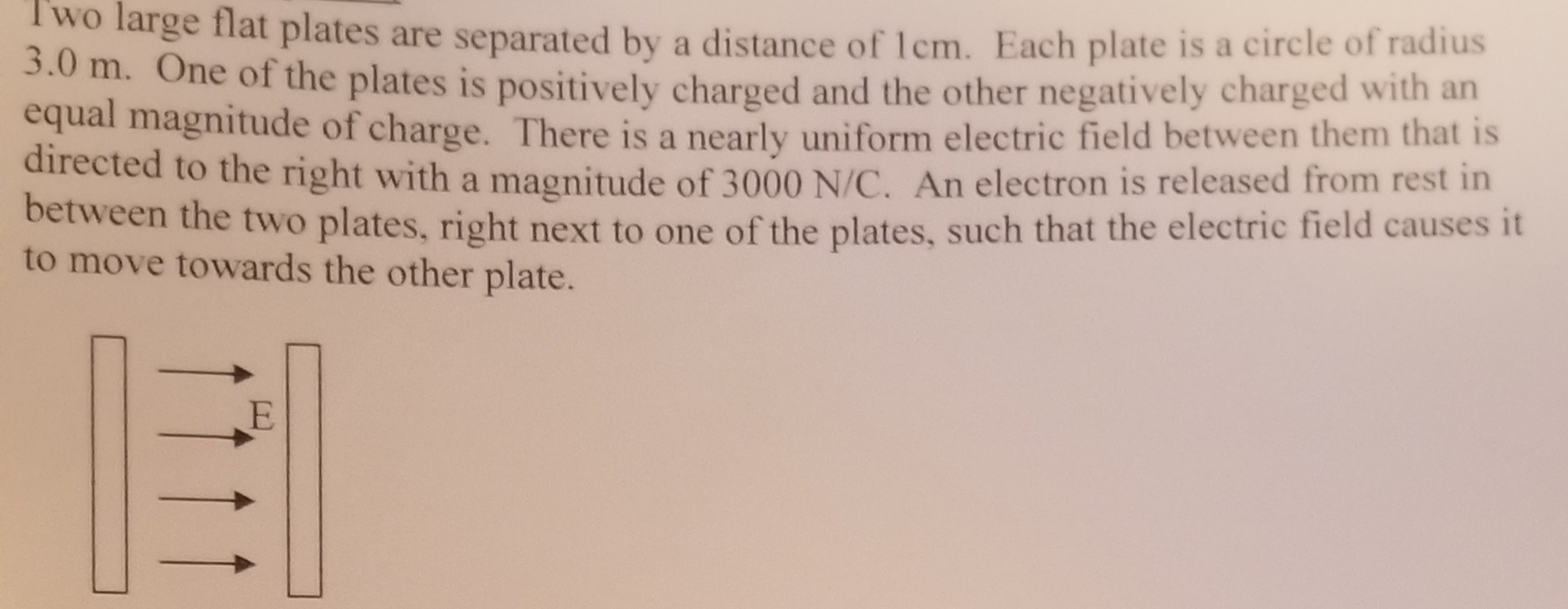 Solved a) ﻿Which plate is positively charged (right or | Chegg.com