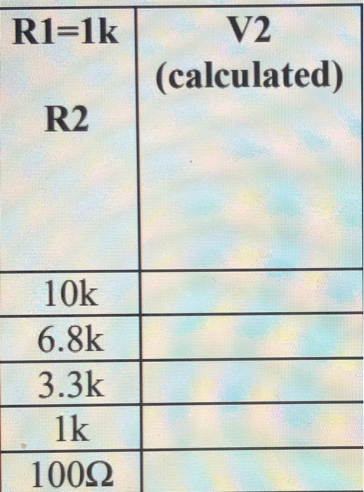 Solved ΑΦ R1 1k Rseries Vs 9V Imm R5 + R3 R4 MM 150k 18k 10k | Chegg.com