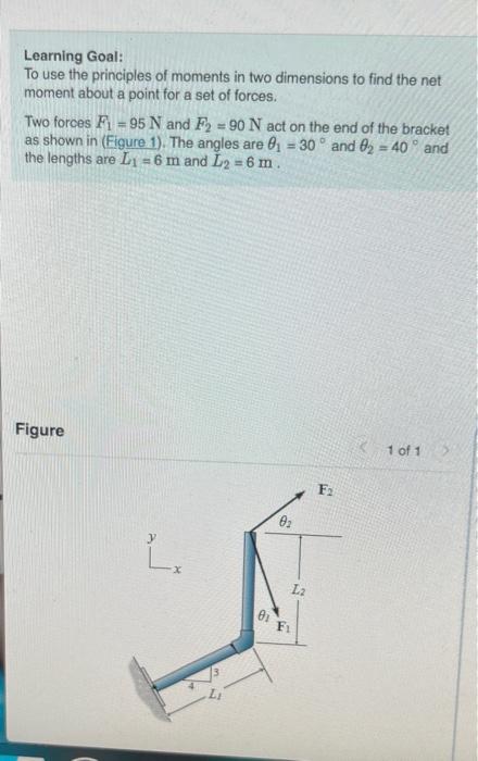 Solved Learning Goal: To use the principles of moments in | Chegg.com