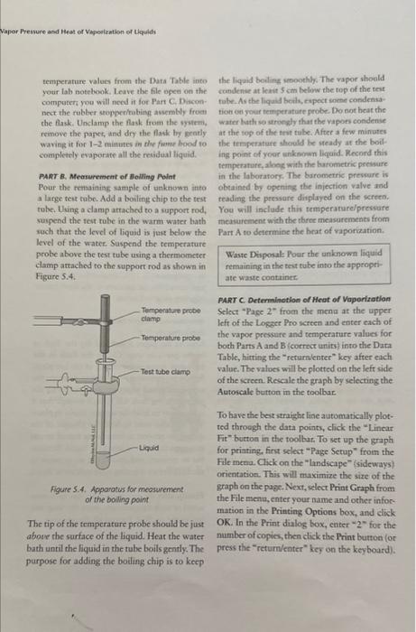 Solved PART B. Measurement of the Boiling Point Boiling | Chegg.com